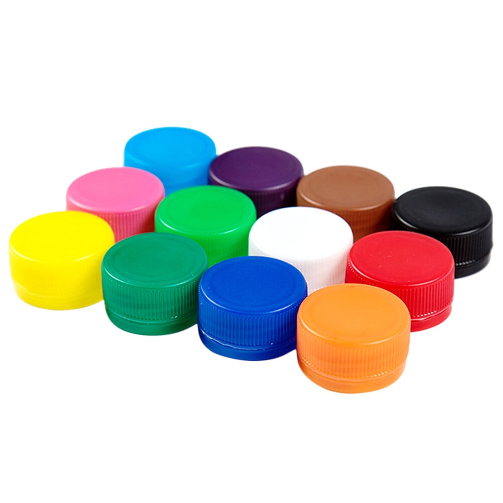 Troglfold Bottle Cap 200pcs Colorful Bottle Cover Kindergarten Kids DIY ...