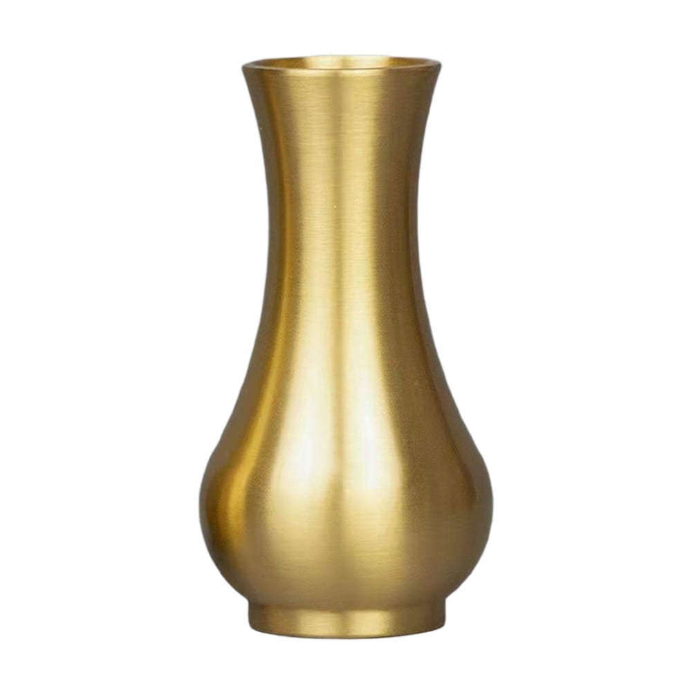 Troglfold Brass Vase Brass Vase Metal Vase for Home Office Living Room ...