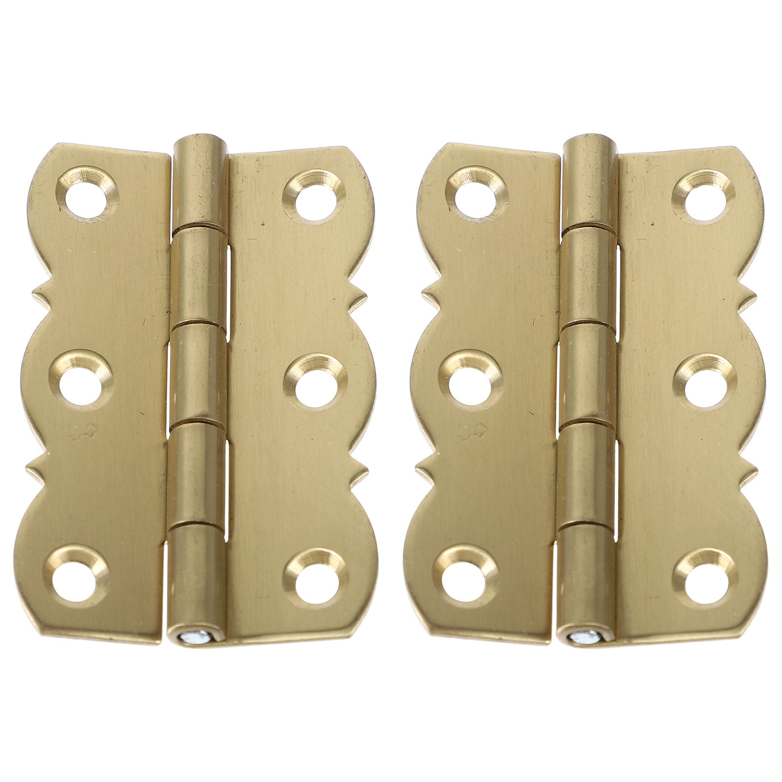 Troglfold Cabinet Hinges 2pcs Brass Hinges Piano Bench Hinge 8 Holes ...