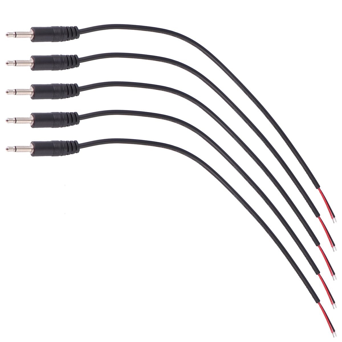 Troglfold Mono 3.5mm Audio Cable 10x 3.5mm Male Plug to Bare Wire Mono ...