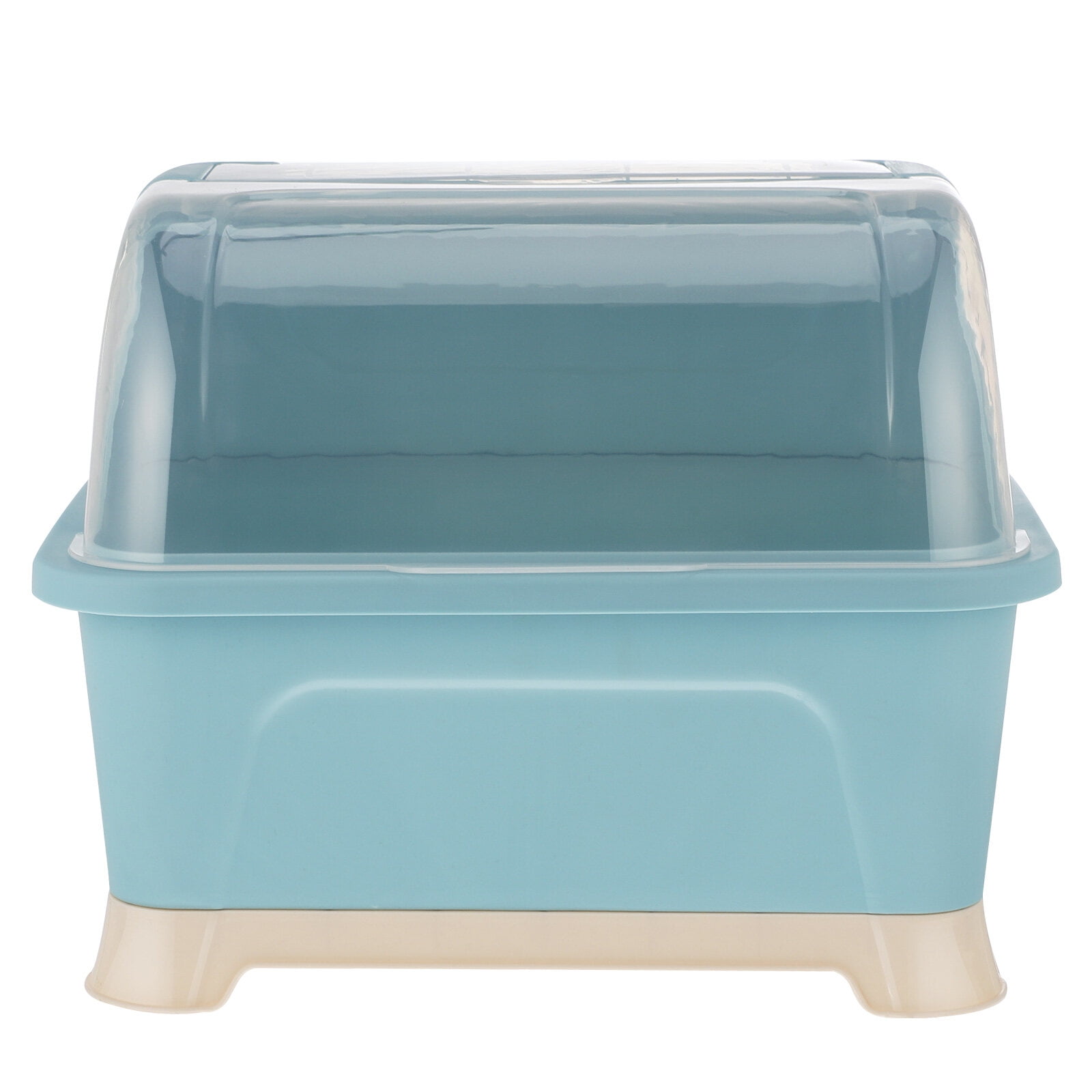 Troglfold Tableware Box Kitchen Dish Drainer with Lid Cover and Storage ...