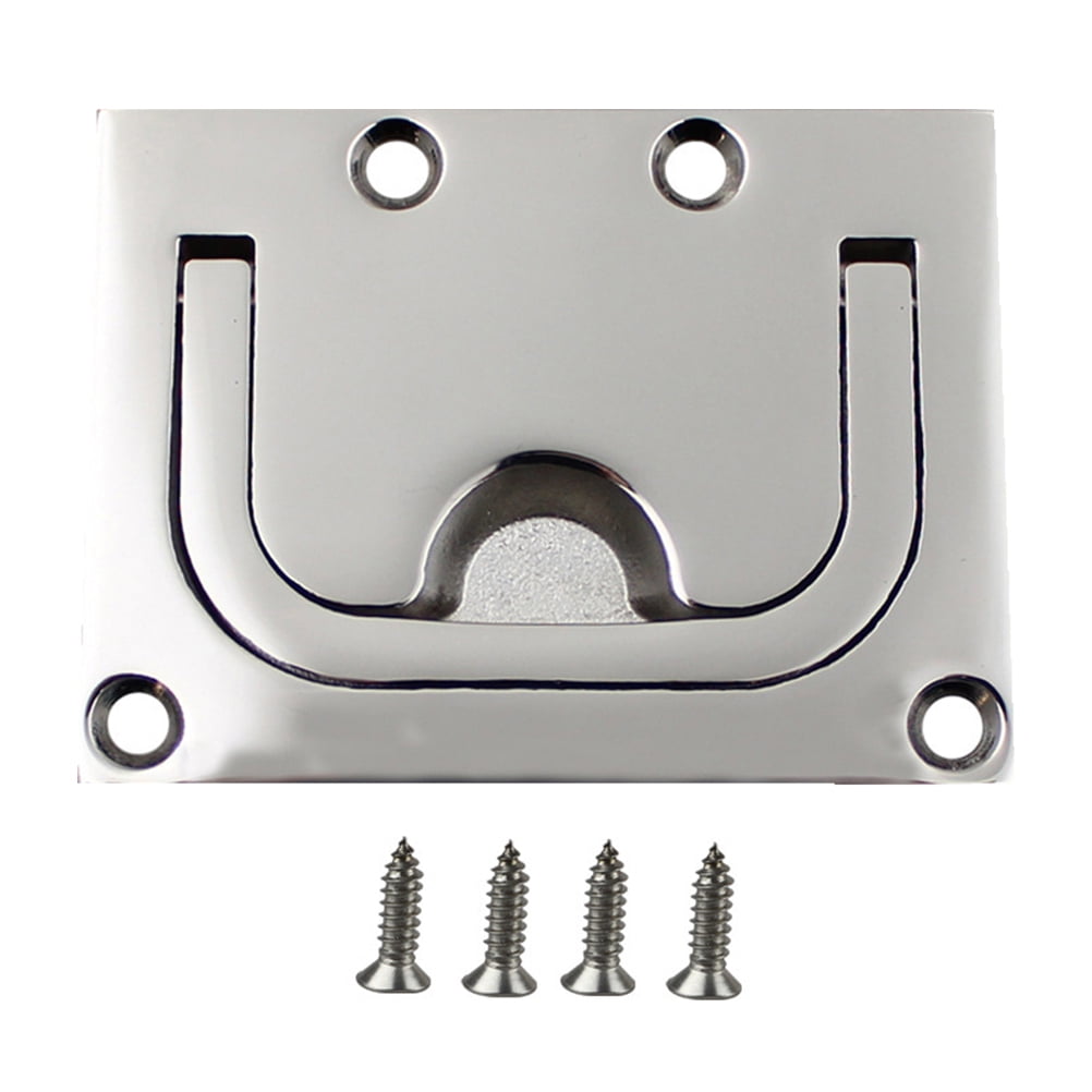 FRCOLOR 1 Set Stainless Steel Boat Hatch Latch Square Flush Handle ...