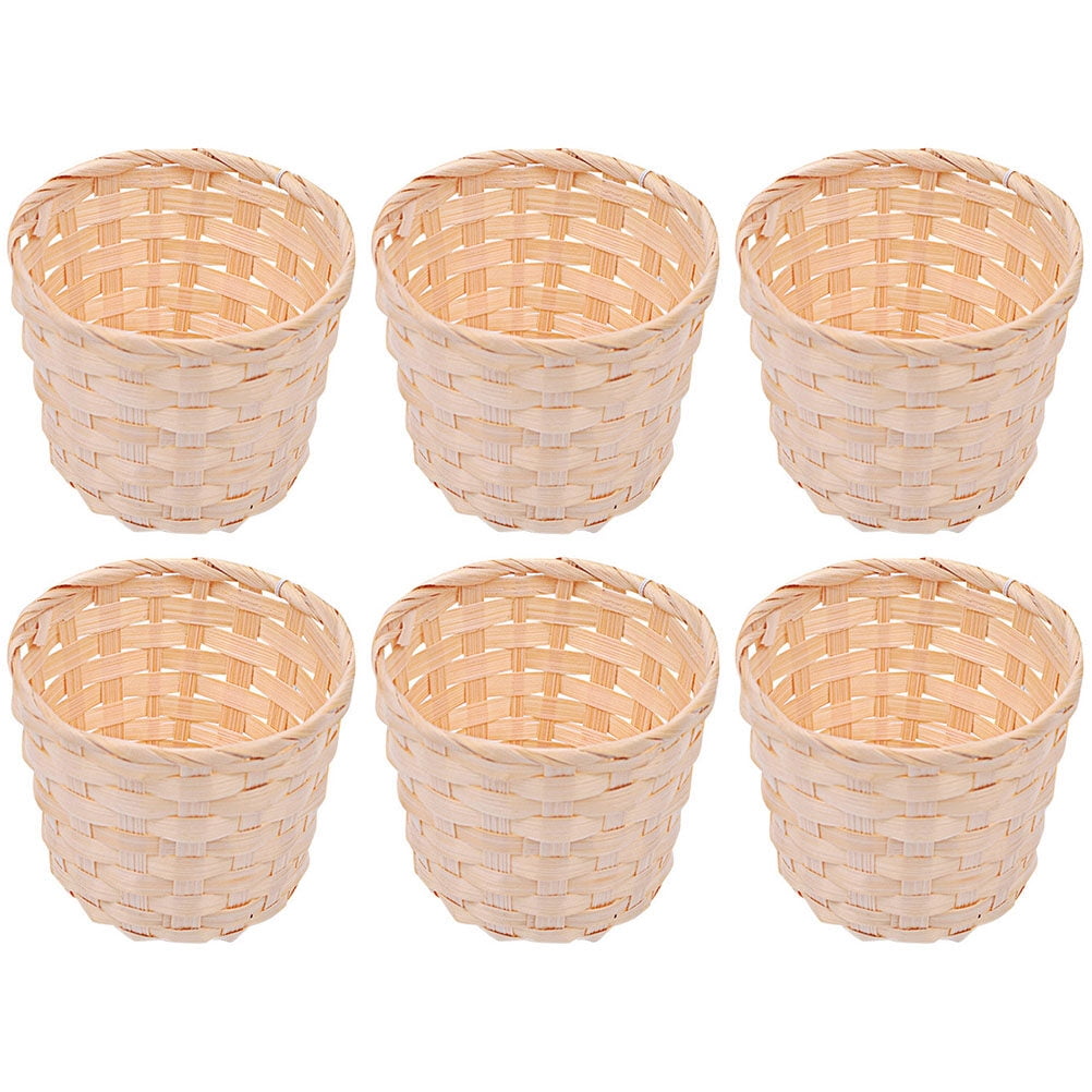 FRCOLOR 6Pcs Decorative Bamboo Baskets for Balcony and Corridor Use ...