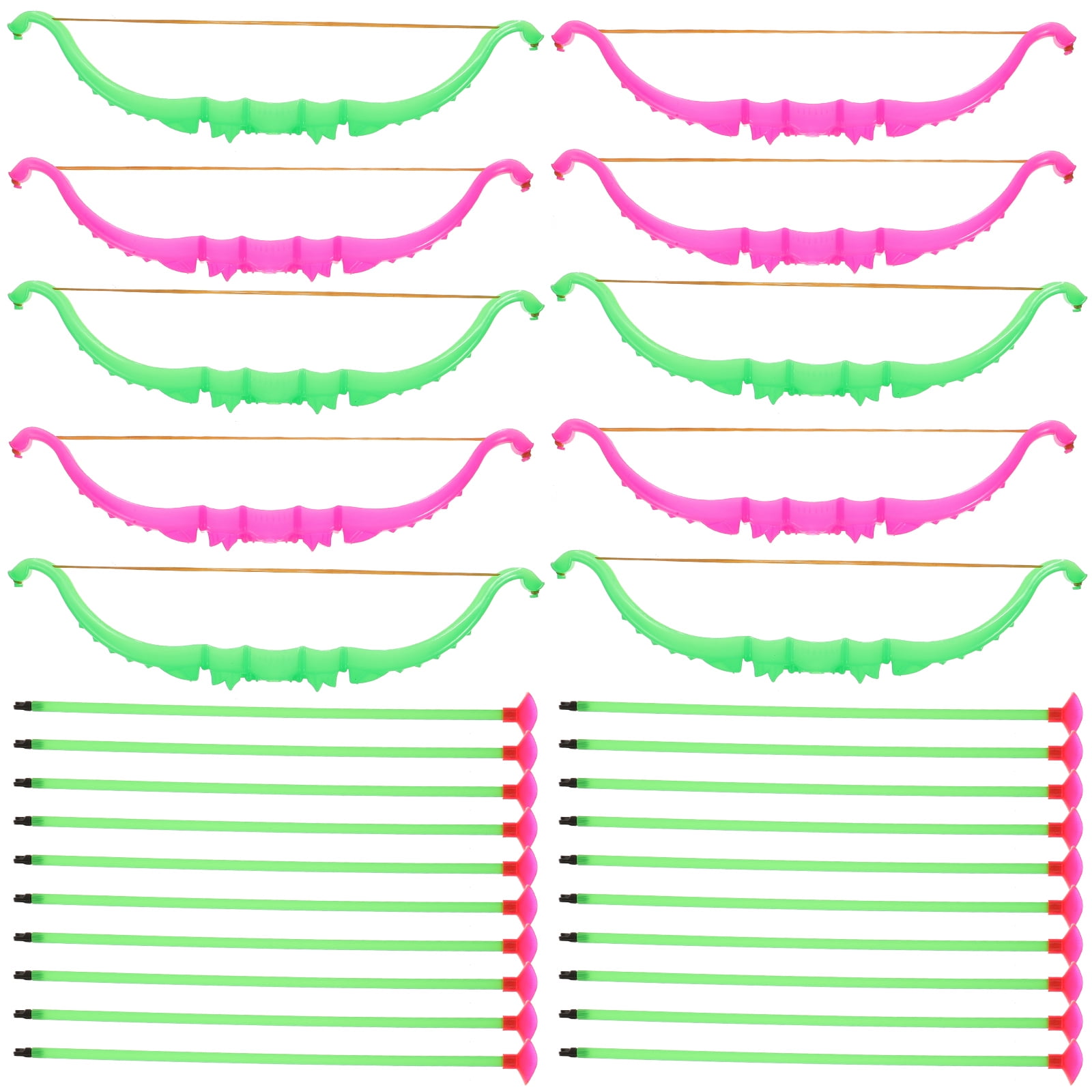 Troglfold archery toy 10 Sets Kids Bow and Arrow Plastic Archery Toy ...