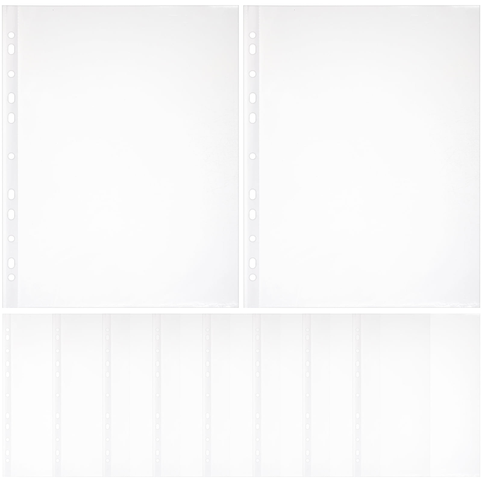 LABSERRON Clear Sheet Protectors Pp 100Pcs 12X9.3X0.2In - Walmart.com