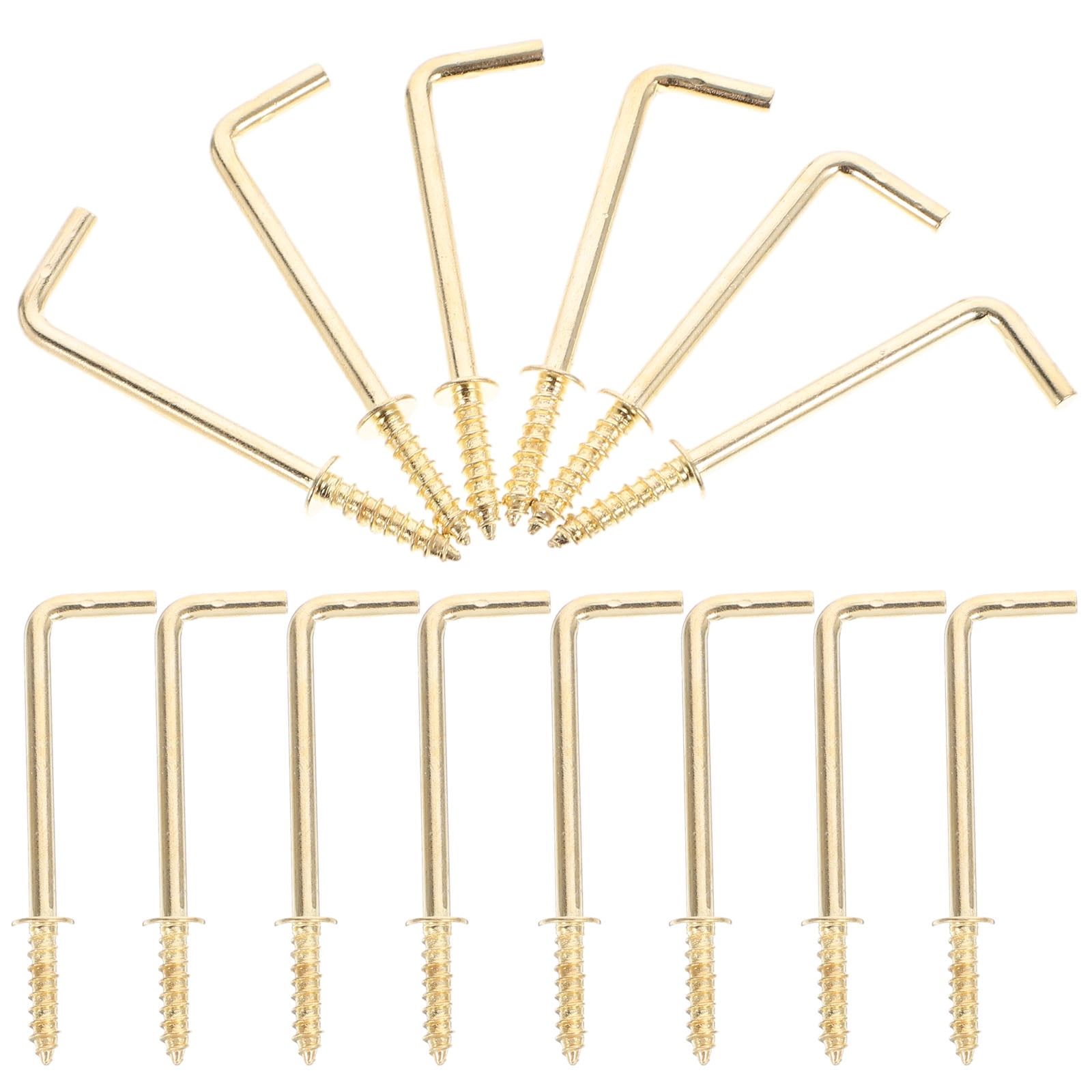 Troglfold l shaped hooks 20Pcs Tiny L Hooks Right Angle Screws Self ...