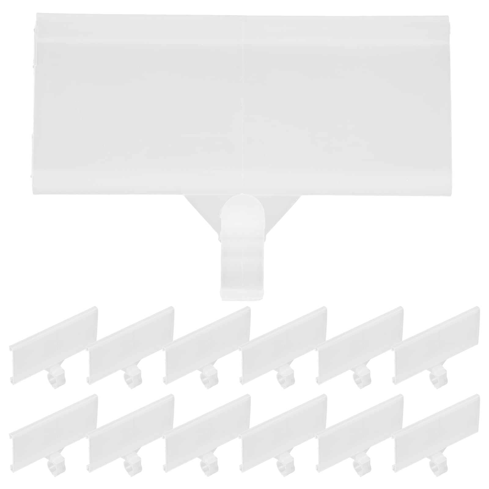 Troglfold label holder 20 Clear Plastic Wire Shelf Label Holders for ...