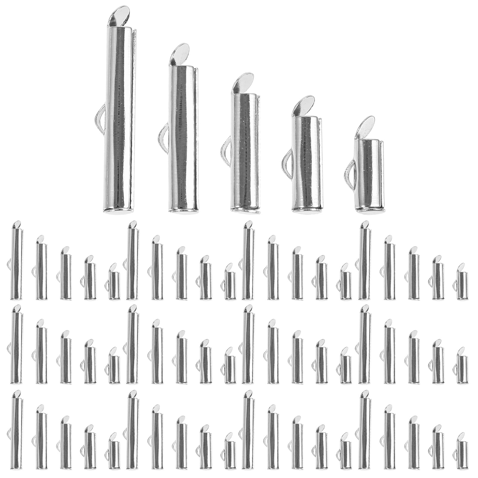 Troglfold slide on end clasps 1 Bag of Sliding Tube Slider Jewelry ...