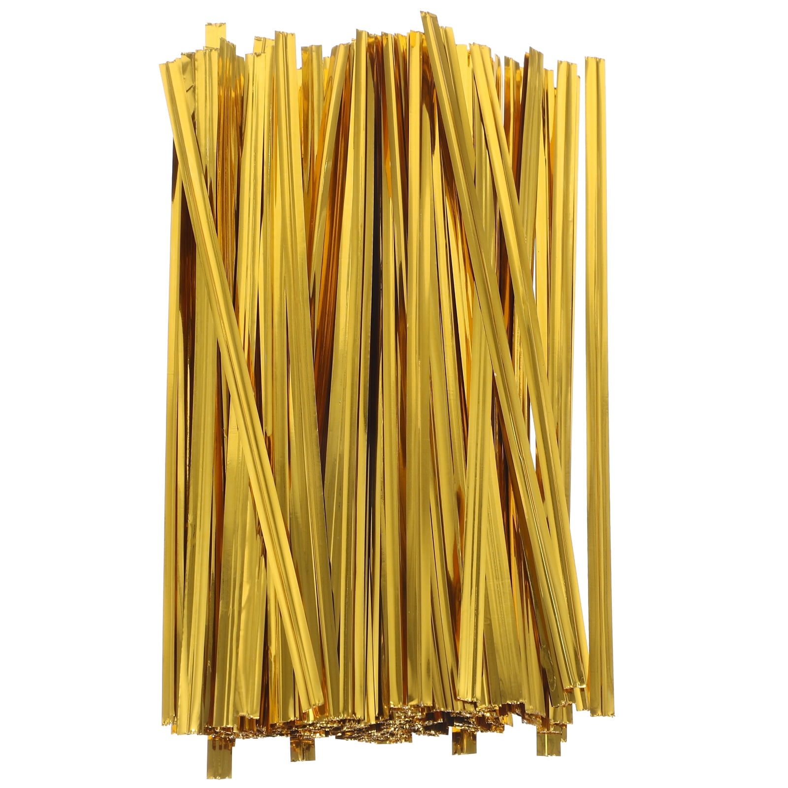 800 Pcs Golden PET Ties for Gift Bag Wrapping Sturdy and Easy to Use ...