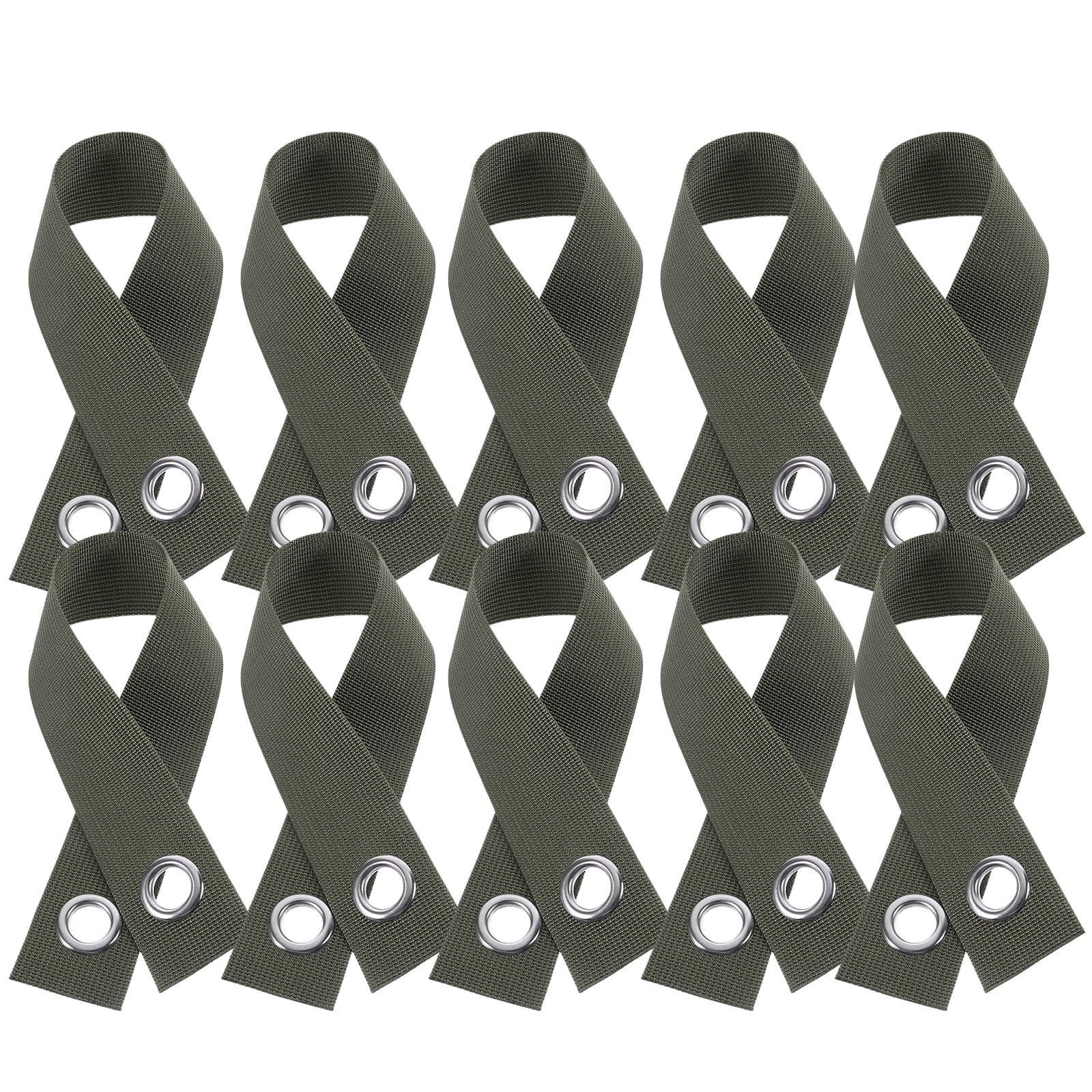 LABSERRON 10pcs Tree Support Straps Nylon Black Wind Protection for ...