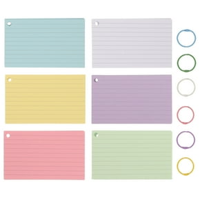 Office Supplies Flash Card Ring Binders for Study and Organization