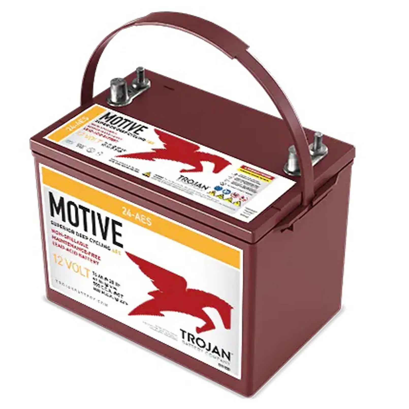 Trojan 24-AES 12V Deep Cycle AGM Battery, Reliable Design, 76Ah ...