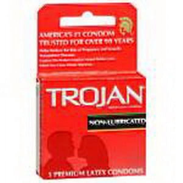 Trojan Condom, Non-Lubricated - Walmart.com