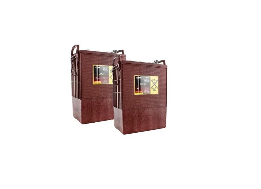Trojan L16E-AC 370Ah Flooded Lead Acid BCI 903 Deep Cycle Battery x2 ...