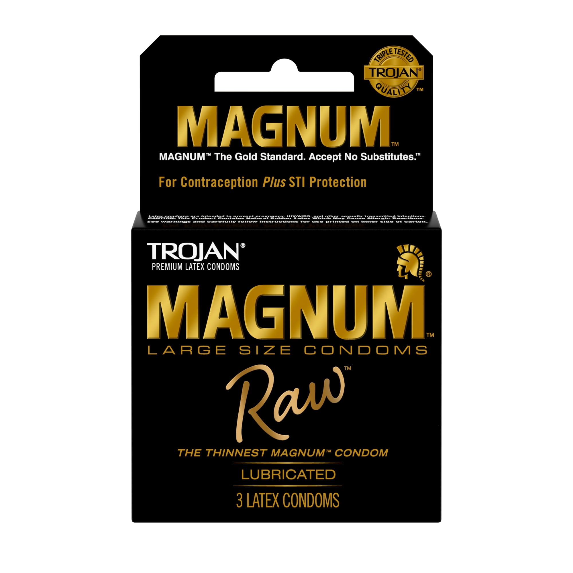 Trojan Magnum Raw 3 Pack HSA/FSA Eligible - Walmart.com