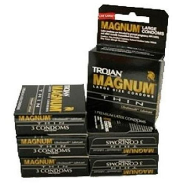 Trojan, Magnum Thin Ultra Smooth Lubricant, Count 6 (3Pk) - Birth ...