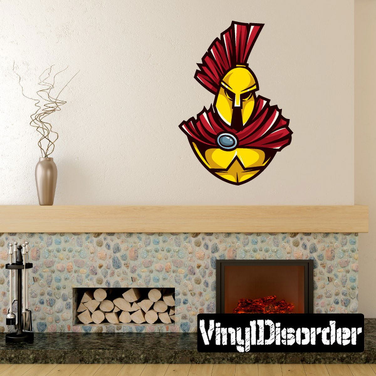 Trojan Mascot Wall Decal - Vinyl Car Sticker - Uscolor009 - 25 Inches ...