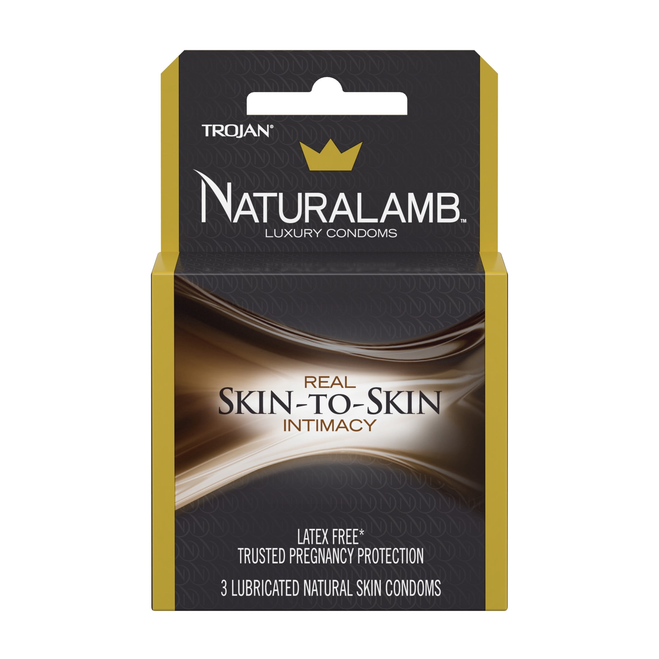 Trojan NaturaLamb Latex Free Luxury Lubricated Condoms, 3 Count ...