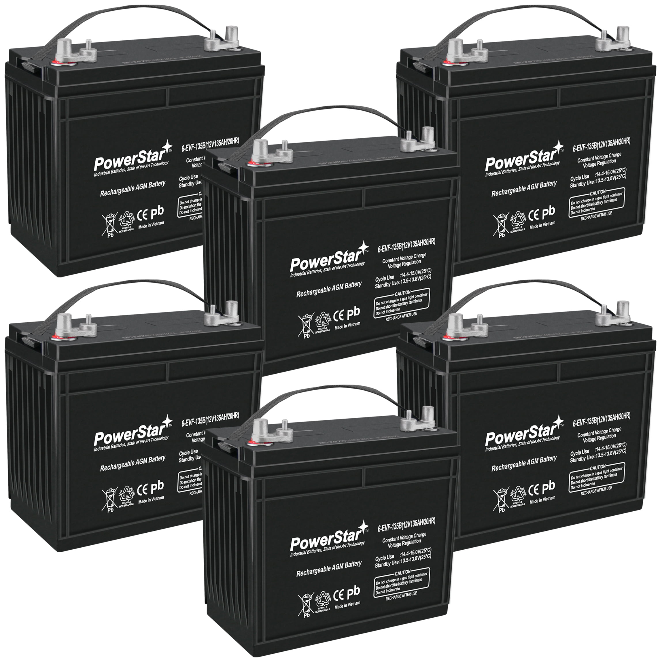 Trojan T-1275 12V 150Ah Sealed Lead Acid GC12 Deep Cycle Battery by ...
