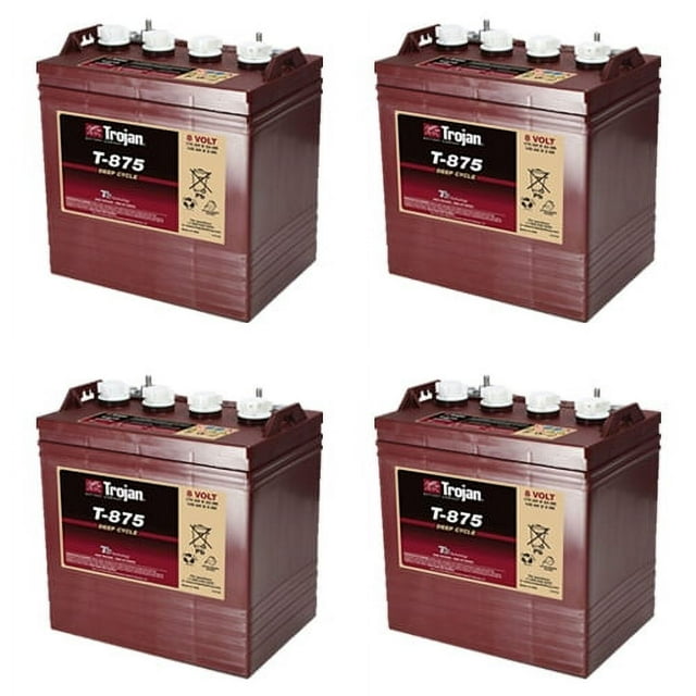 Trojan T-875 8V 170Ah Deep Cycle Flooded Lead Acid Battery for Golf ...