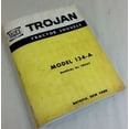 Trojan Tractor Shovels Model 134-A Operators Owners Instructions ...