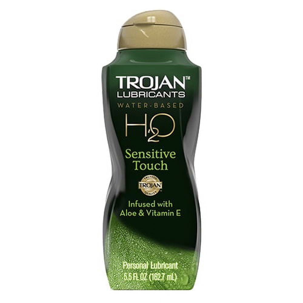 Trojan Water Based H2O Sensitive Touch Lubricants - 5.5 Oz - Walmart.com