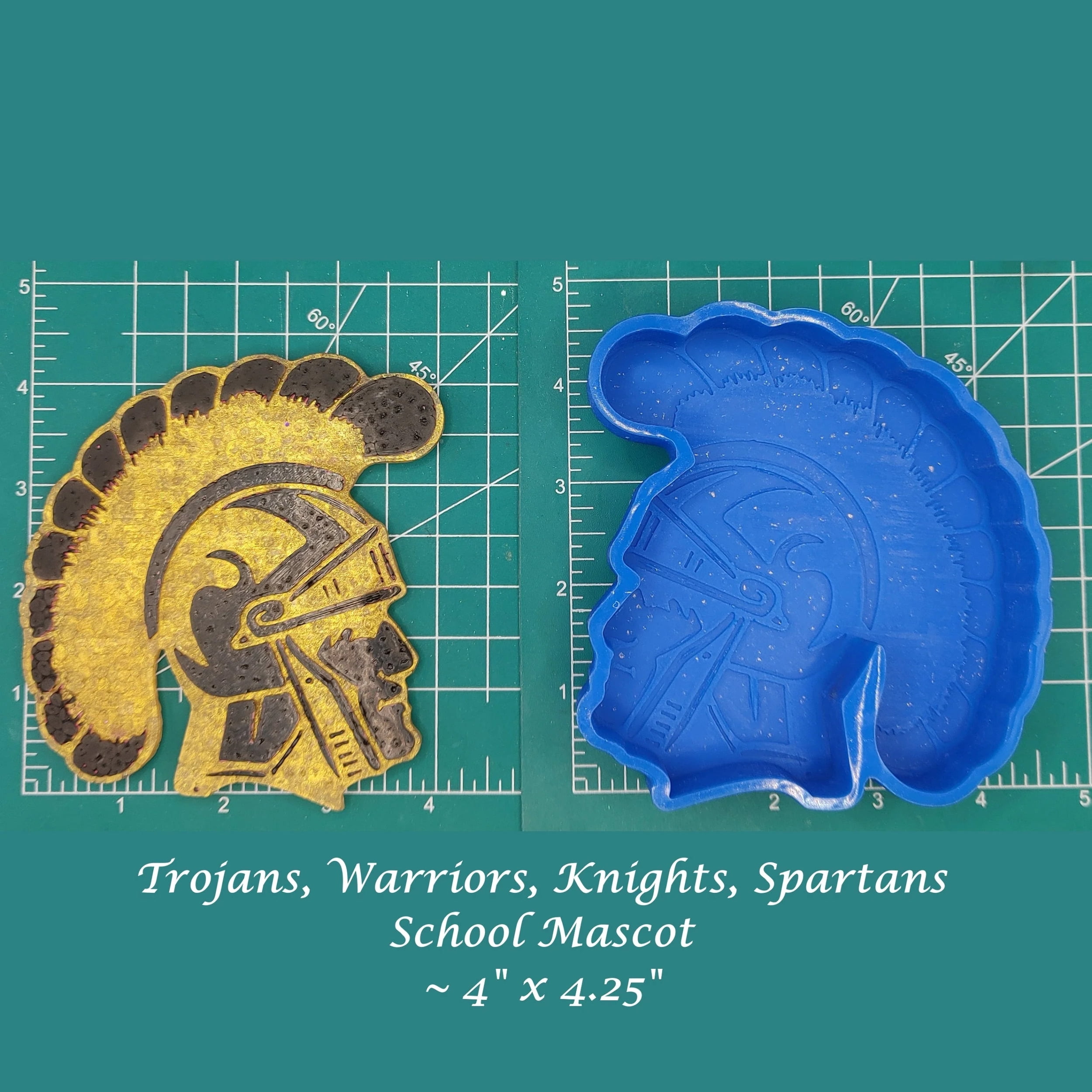 Trojans, Knighs, Warriors, Spartans, School Mascot Silicone Freshie ...