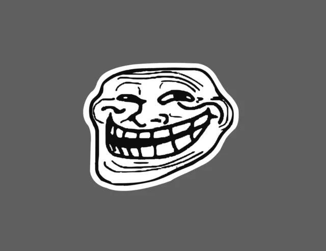 Troll Face Sticker Waterproof Sticker Phone Decal Water Bottle Stickers ...