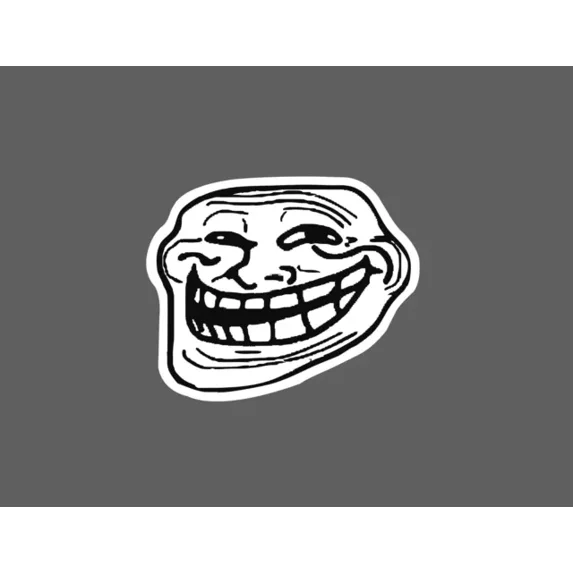 Troll Face Sticker Waterproof Sticker Phone Decal Water Bottle Stickers ...