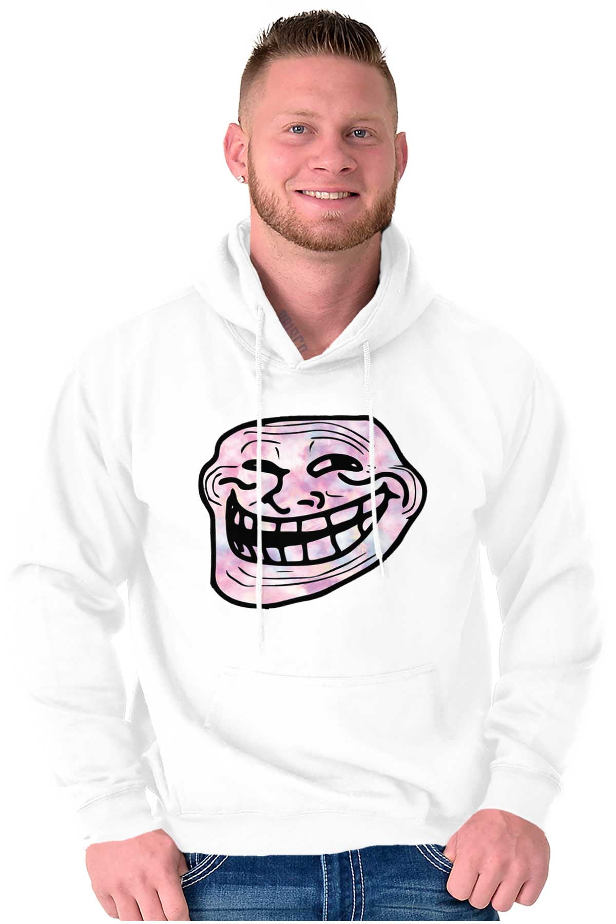 Funny Internet Troll Face Meme Unisex Plus Size Hoodie Brisco Brands 5X ...