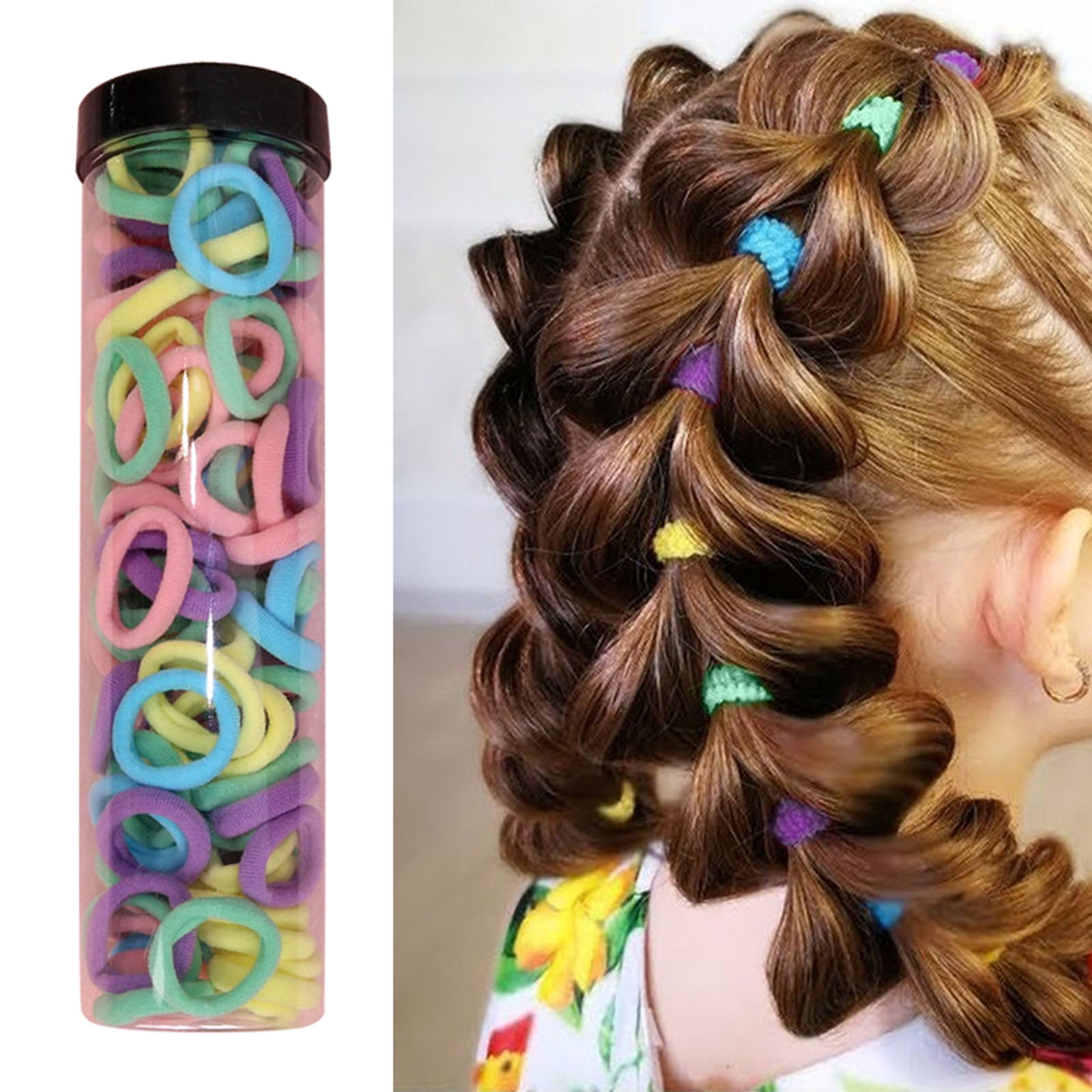 Hair Snap Clips Pack Hair Ties Baby Toddlers Girls Elastics Hair Bands ...