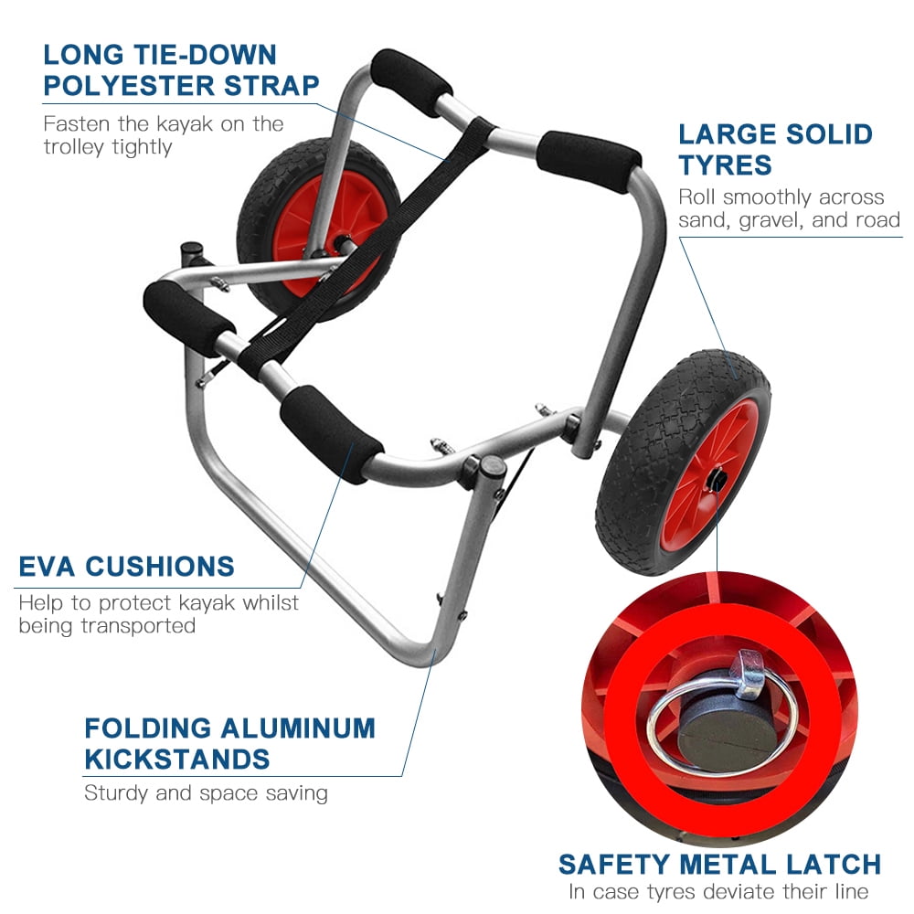 Trolley,Carrier Cart Canoe Cart Canoe Boat Huiop Mewmewcat Yubz Black ...