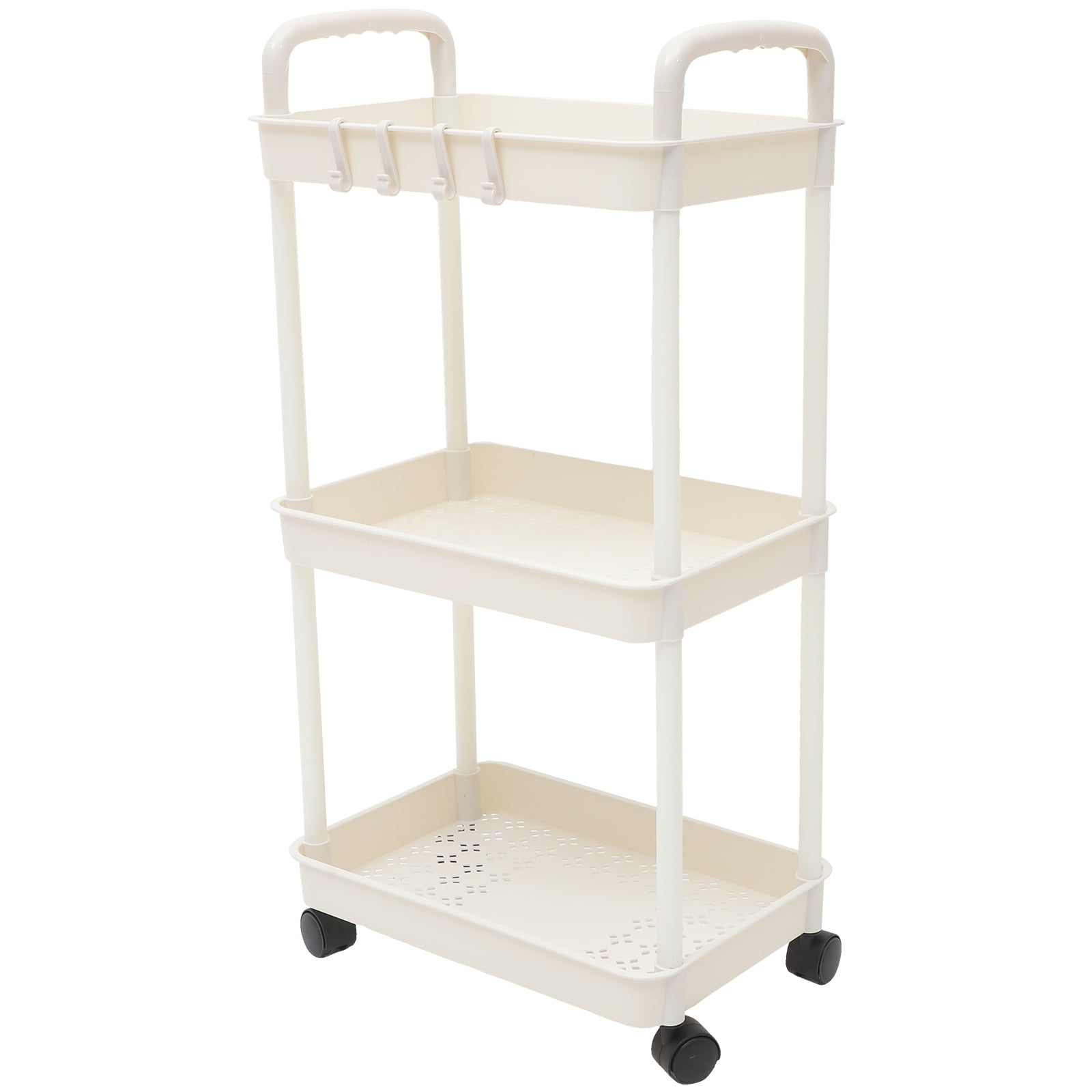 Trolley Cart Living Room Storage Rack Adjustable Shelf Office - Walmart.com