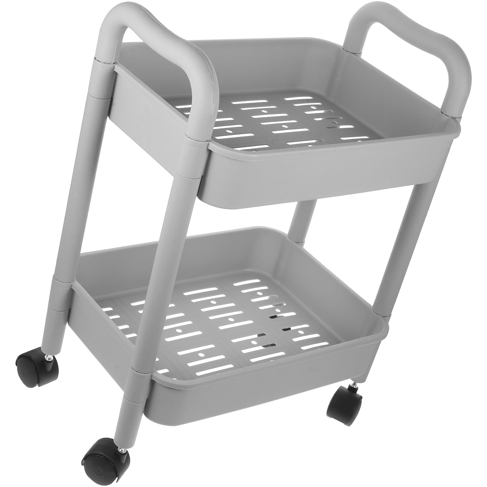 Movable Rolling Cart Storage Trolley with Wheels Tiered Cart for ...