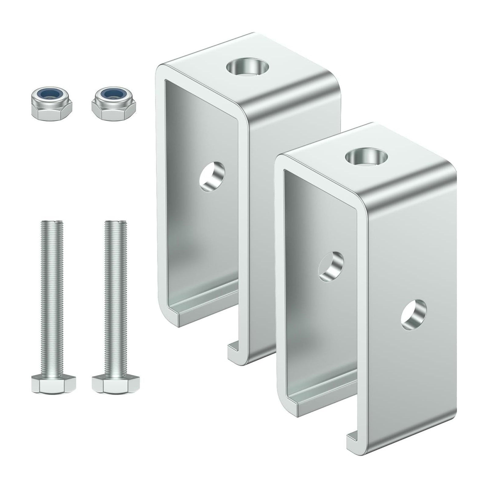 Trolley Track Hanger Bracket | 2X Channel Trolley Hanger Support - 1-5/ ...