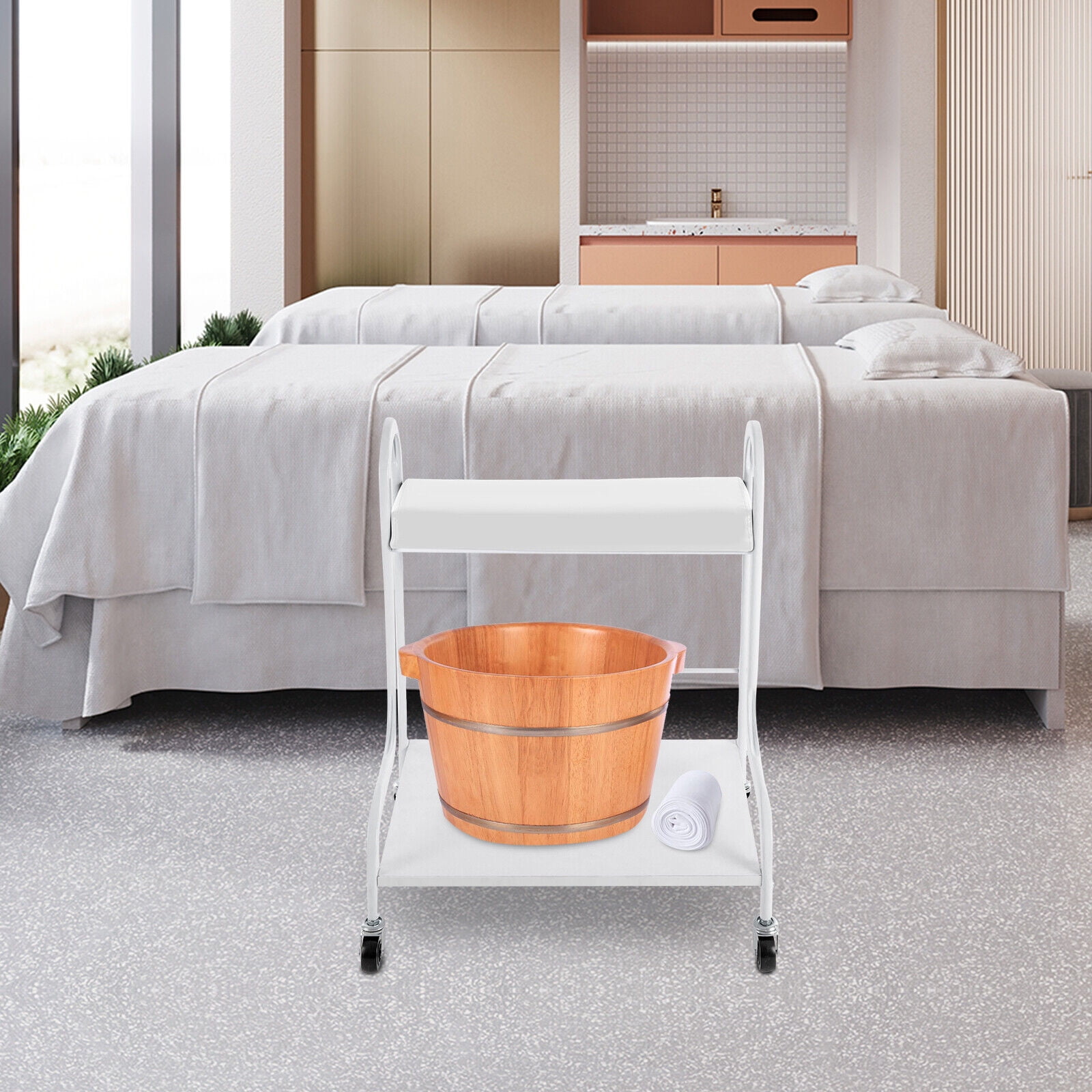 Trolley for Foot Bath, Beauty Salon Nail or Foot Bath Spa Portable ...