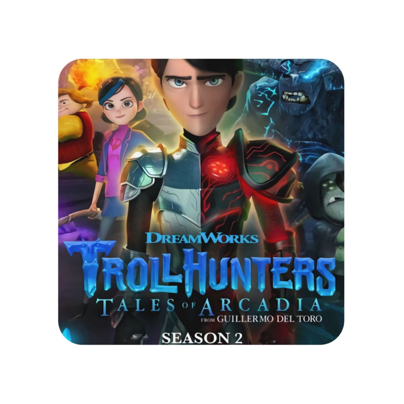 Trollhunters 10 Fridge Magnets, Acrylic Magnetic Refrigerator Sticker ...
