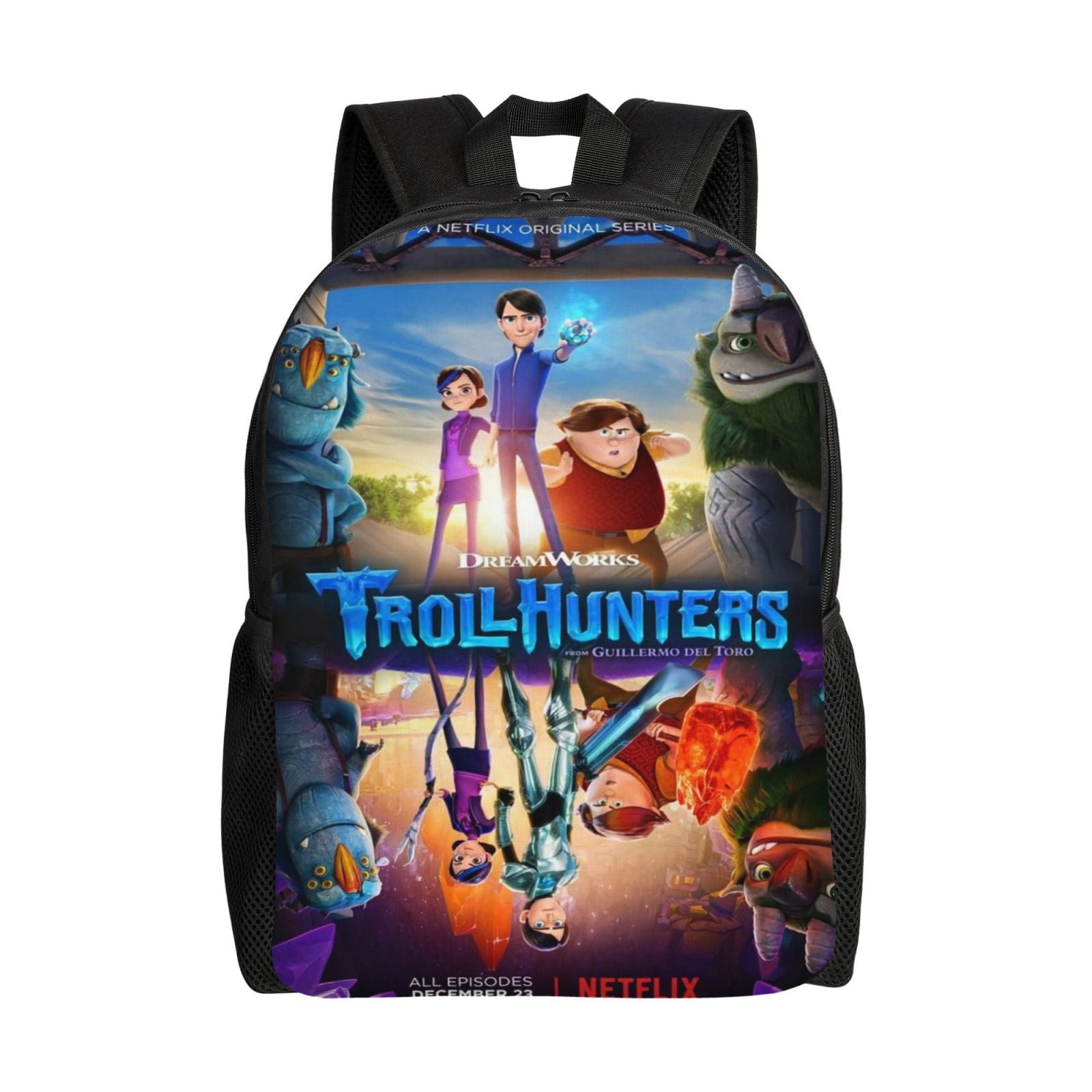 Trollhunters Backpack 3D Printed Casual Daypacks - Walmart.com
