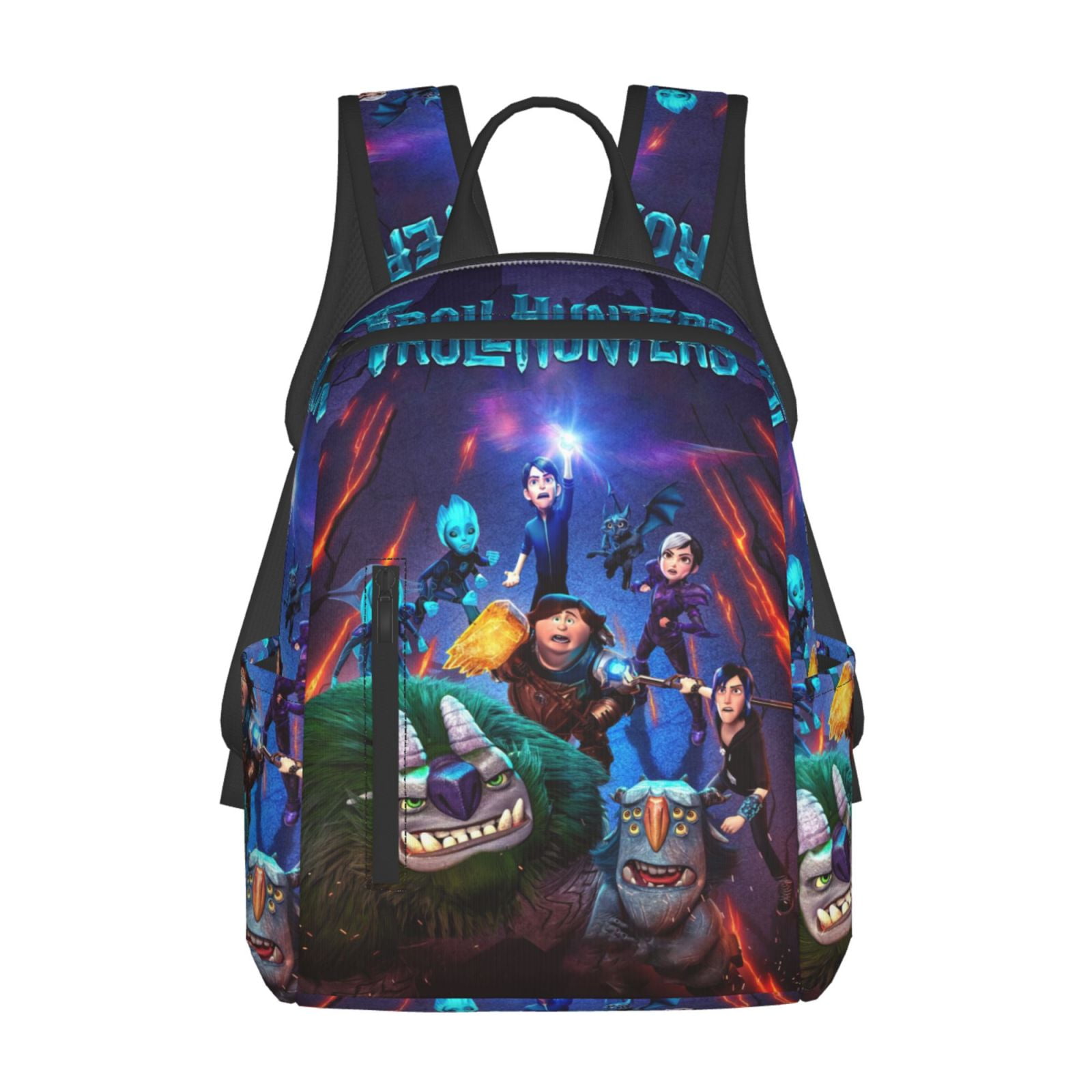 Trollhunters Backpacks Cute Cartoon Lightweight Unisex Bookbag Daypack ...
