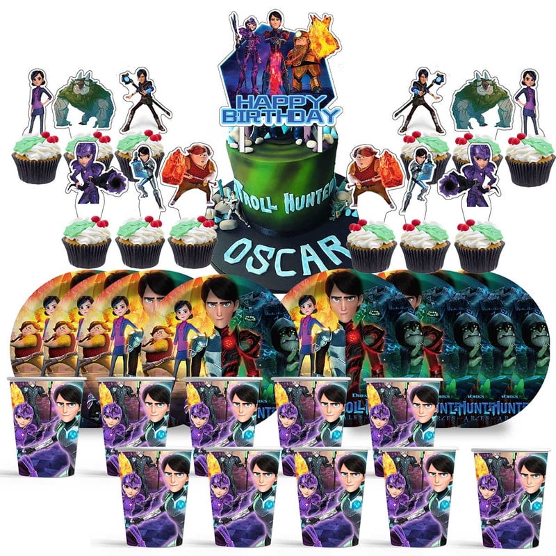 Trollhunters Birthday Cups Party Supplies Plates Decorations Cake ...