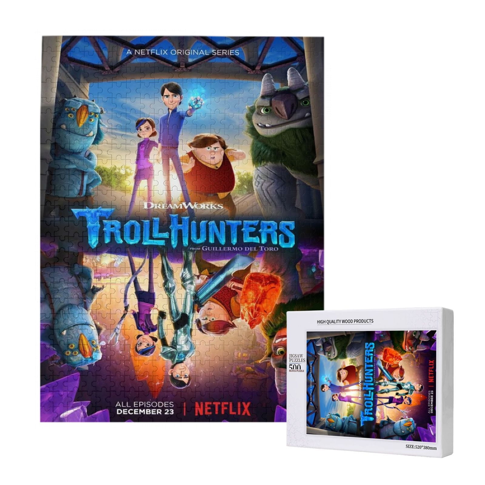 Trollhunters Jigsaw Puzzle Interactive Brain Teaser Board Game for ...
