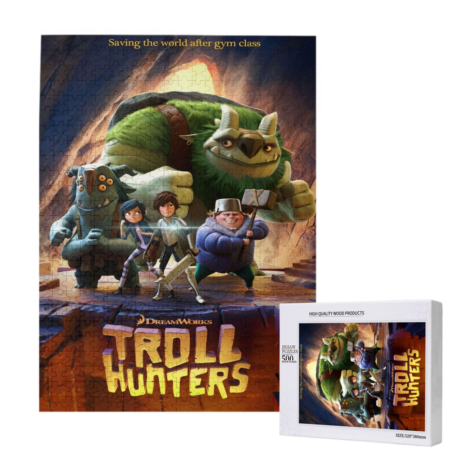 Trollhunters Jigsaw Puzzle Interactive Brain Teaser Board Game for ...