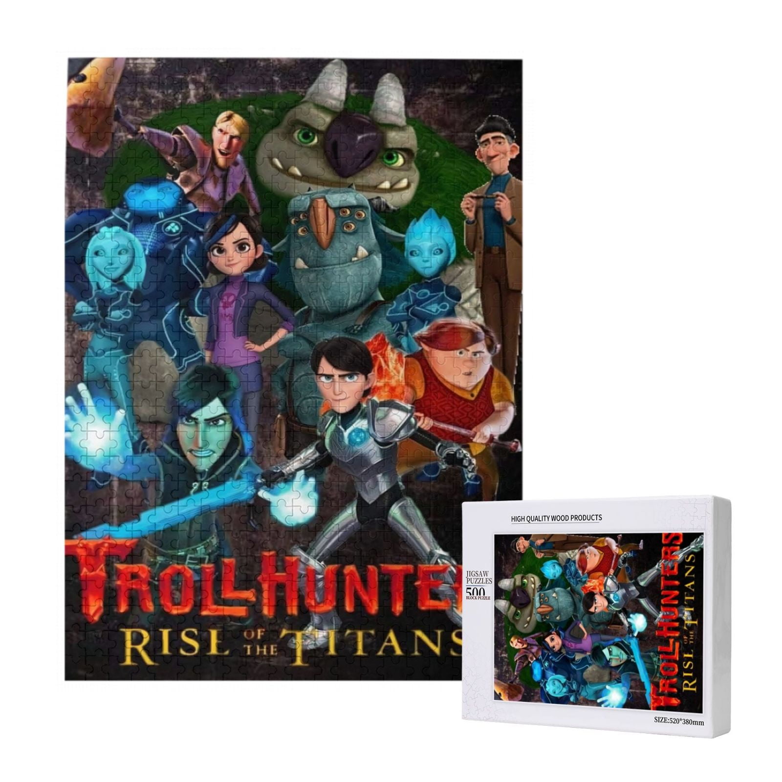 Trollhunters Jigsaw Puzzles 300/500/1000 Pieces Wooden Puzzles Gift for ...