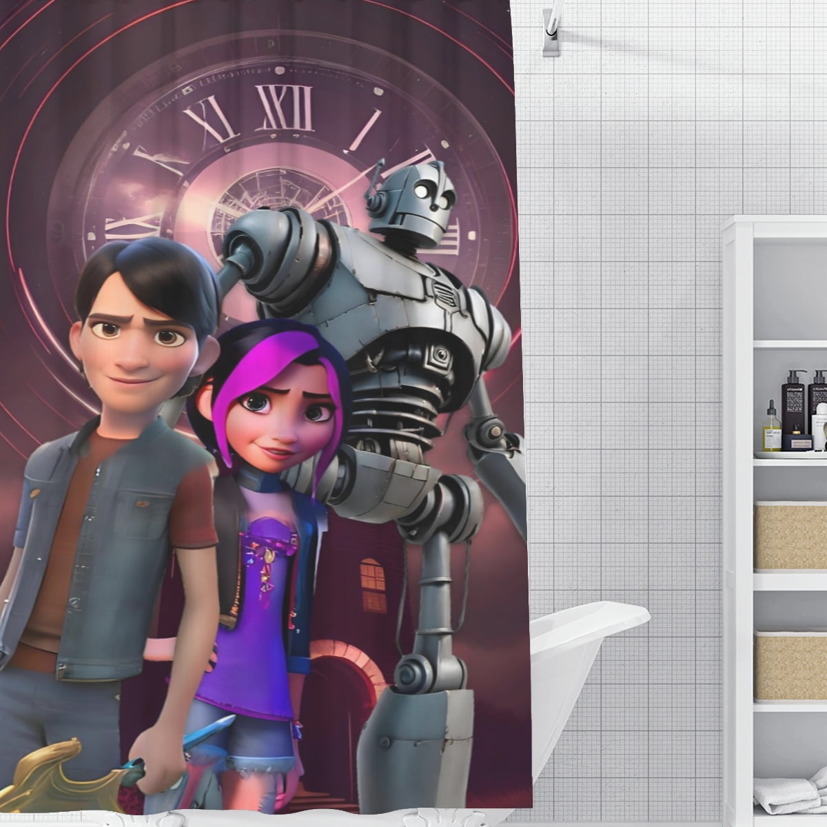 Trollhunters Shower Curtain 35*70.8 Inches Waterproof And Durable Vivid ...