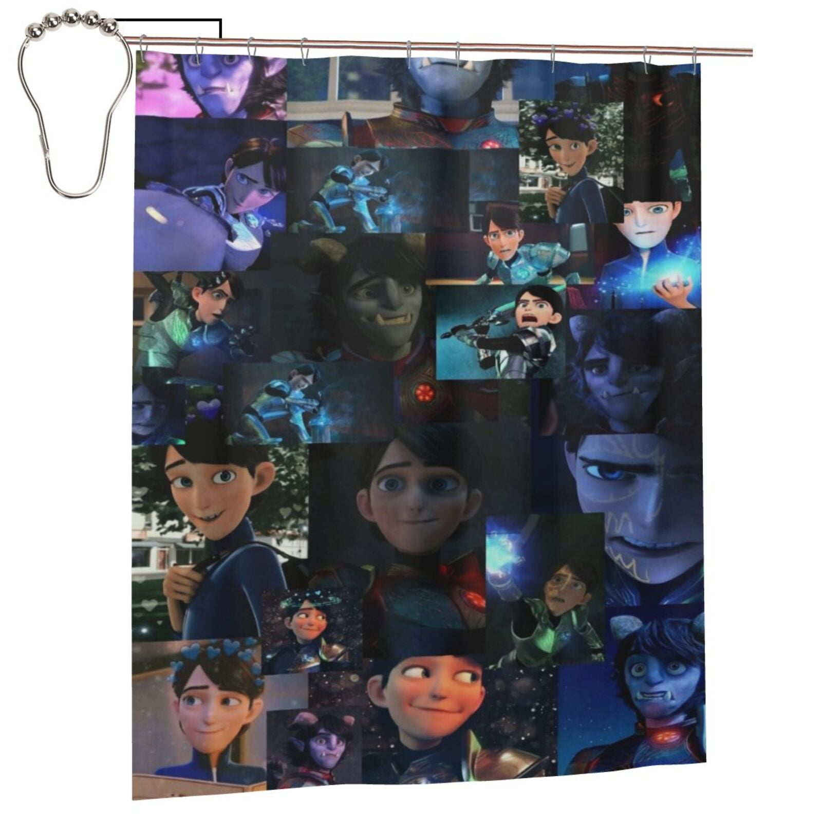 Trollhunters cartoon Shower Curtain 60" x 72" Anime Bathroom Decor with ...