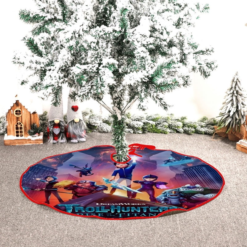 Trollhunters themed Christmas Tree Skirt 48inch premium collectible ...