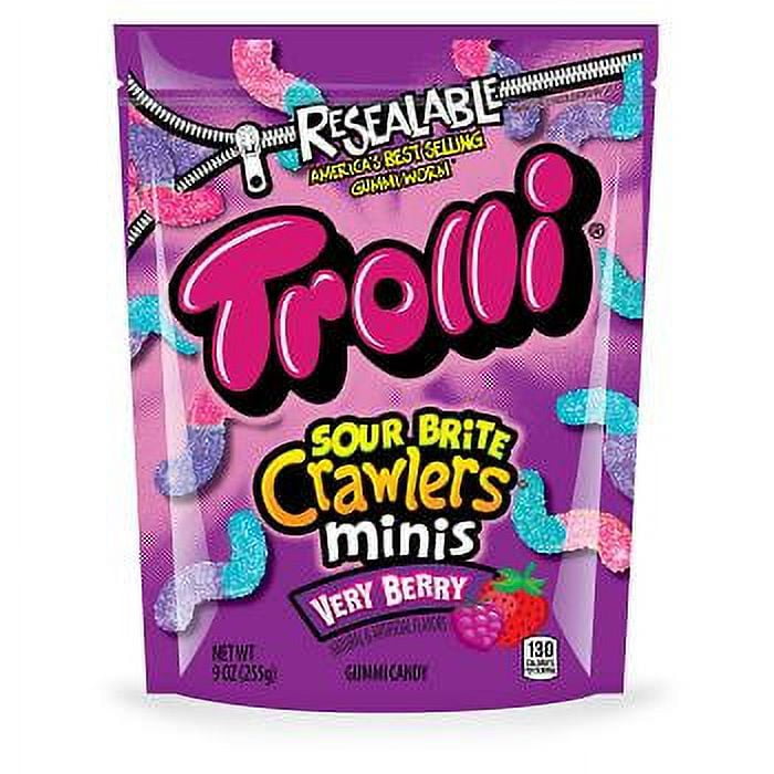 Trolli Mini Sour Brite Crawlers Very Berry Flavor - Deliciously Tangy ...