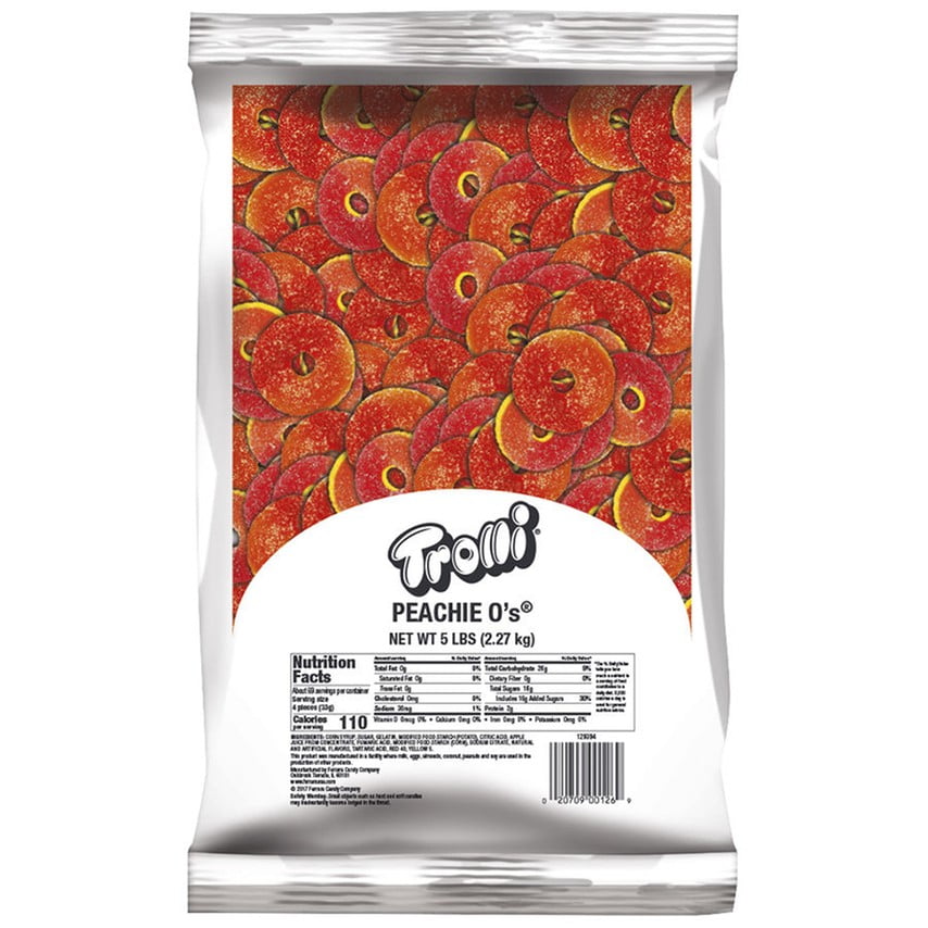 Trolli Peachie O's Gummy Candy Bag, 5 Lb - Walmart.com
