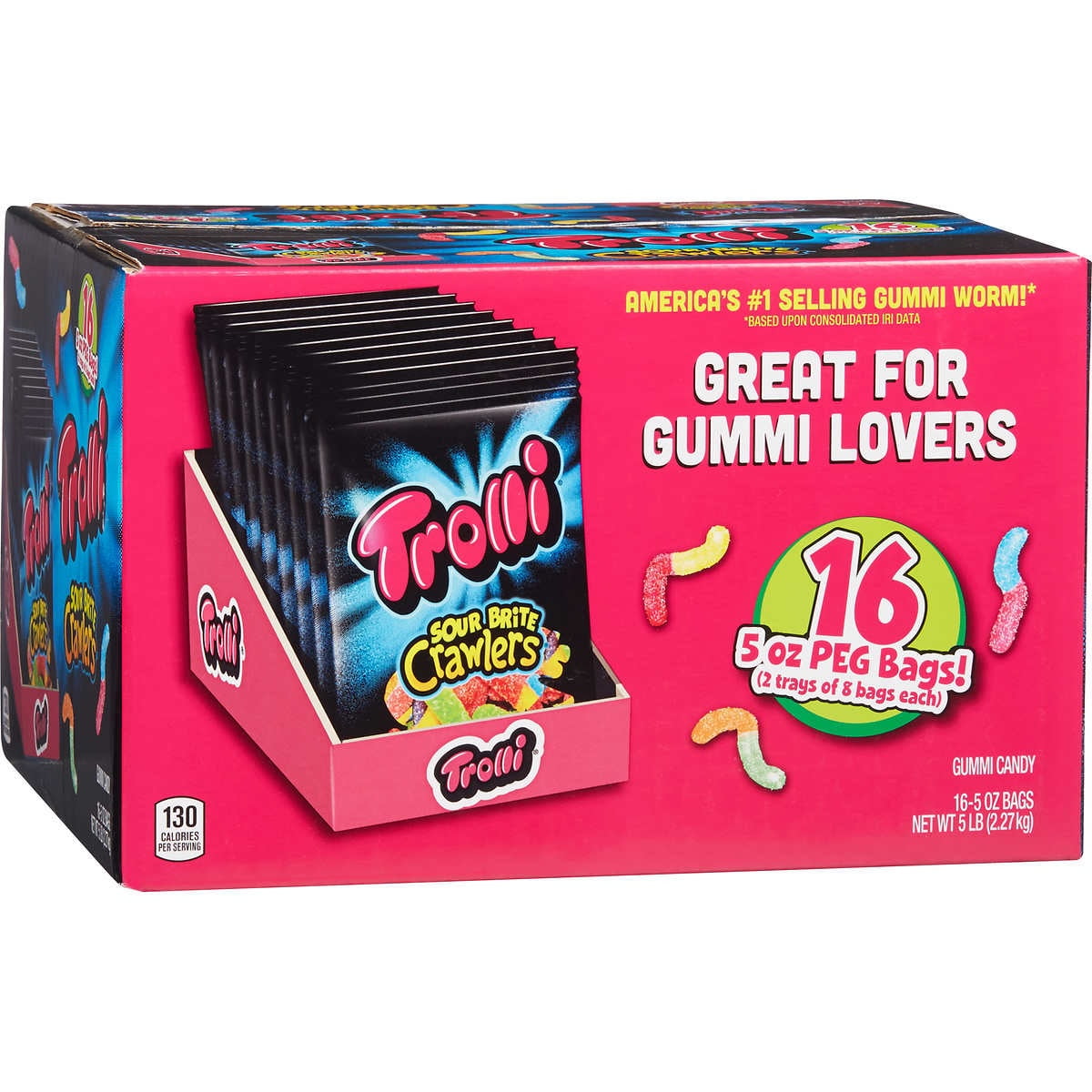 Trolli Sour Brite Crawlers Candy, 5 oz, 16 ct - Walmart.com