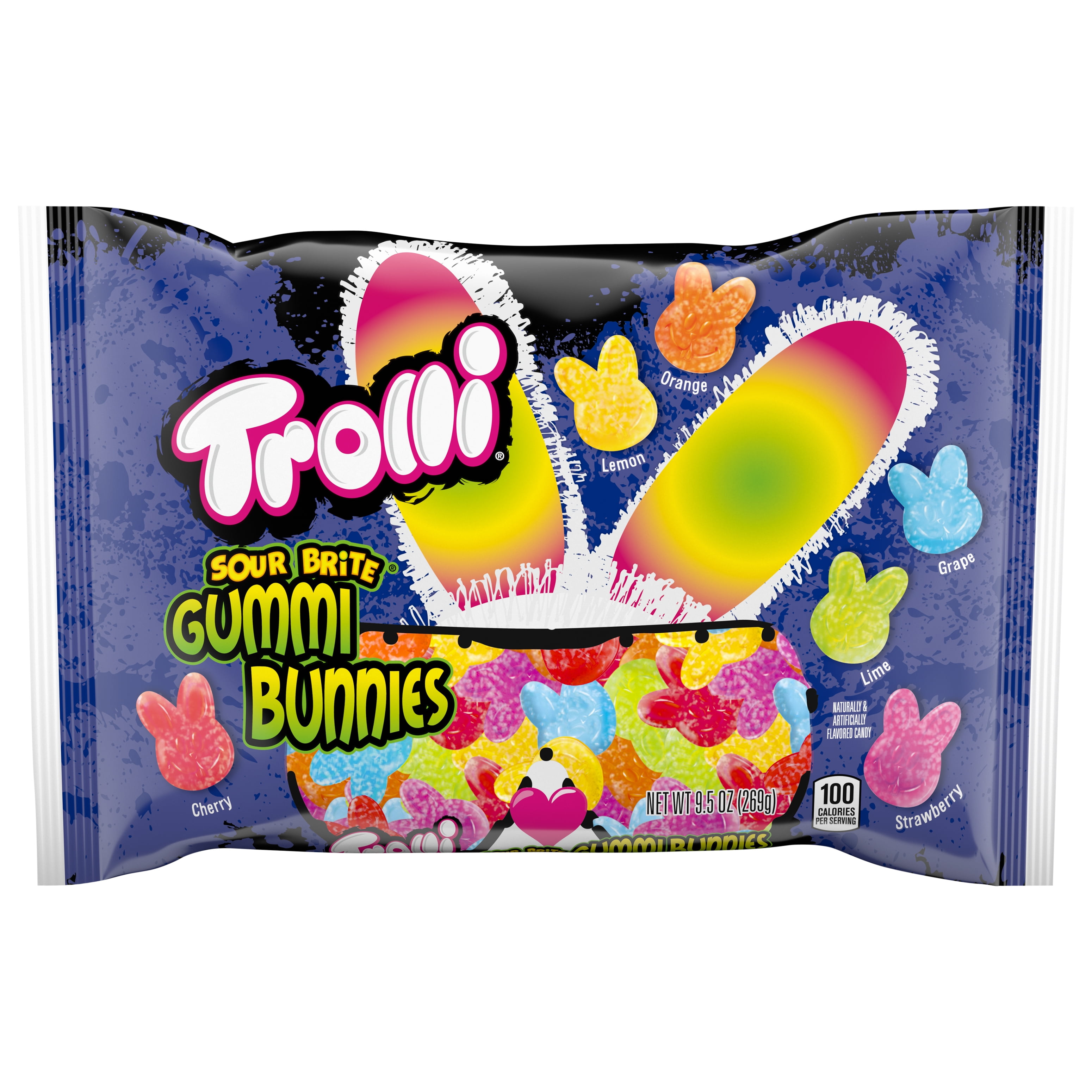 Trolli Sour Brite Easter Gummi Bunnies Candy - 9.5oz - Walmart.com